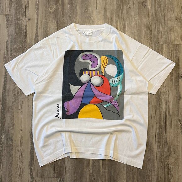 Pablo Picasso | Shirts | Vintage 988 Pablo Picasso Woman With Flower ...